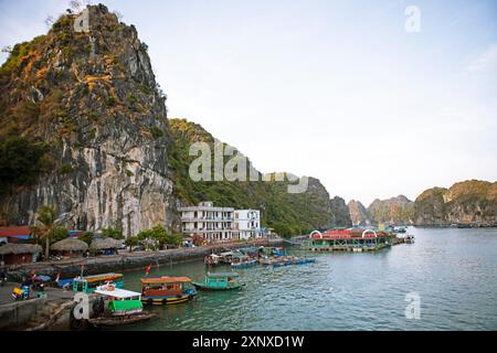 Vietnam, Cat Ba Island, Ben Beo harbor Stock Photo - Alamy