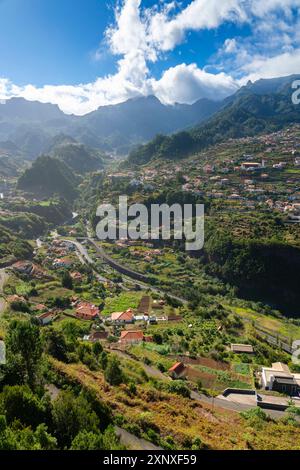 Valley above Sao Vicente On the island of Madeira Portugal Stock Photo ...