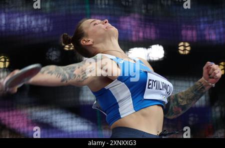 Alexandra EMILIANOV of Moldova competes in the Women Discus throw event ...