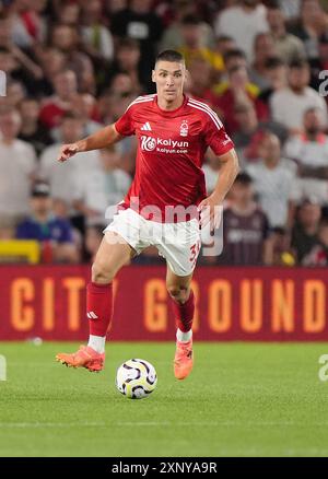 Nottingham Forest's Nikola Milenkovic during the Premier League match ...