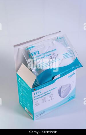 Pack of FFP2 protective masks, face masks, with CE marking Stock Photo ...