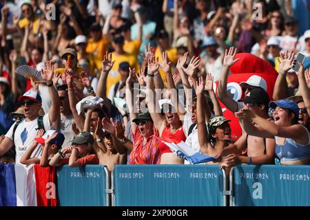Marseille, France. 2nd Aug, 2024. Silver medalists Vilma Bobeck (L ...