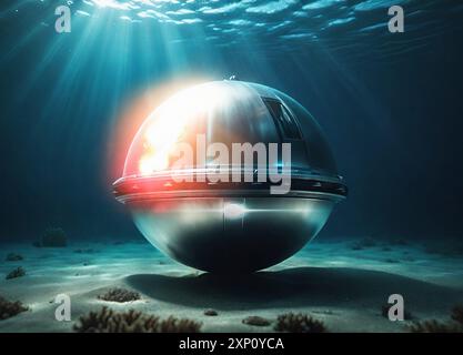 Unidentified submerged object, illustration Stock Photo - Alamy