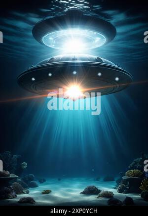 Unidentified submerged object, illustration Stock Photo - Alamy