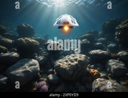 Unidentified submerged object, illustration Stock Photo - Alamy