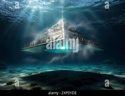 Unidentified submerged object, illustration Stock Photo - Alamy