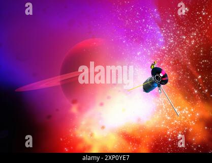 Robotic probe in deep space, illustration Stock Photo - Alamy