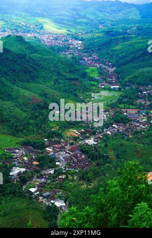 Areal view residential population in the mountains Stock Photo - Alamy