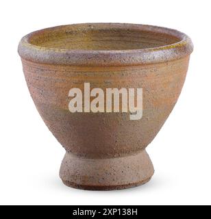 Terracotta mortar isolated on white background. mortar clipping path ...
