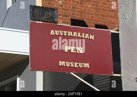 Australian Pen Museum, Sheridan Street, Gundagai, NSW, Australia Stock ...