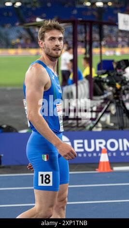 The decathlete Lorenzo Naidon (Italy) at European Athletics ...