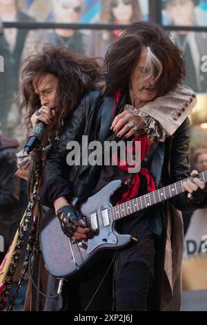 Joe Perry of Aerosmith at NBC's 'Today' show at Rockefeller Center on ...