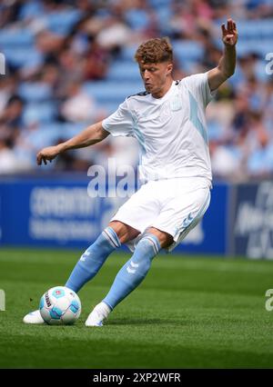 Coventry City's Victor Torp warms up during the Sky Bet Championship ...