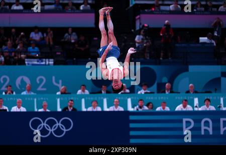 Great Britain's Jake Jarman competing in the Men's Floor Exercise Final ...