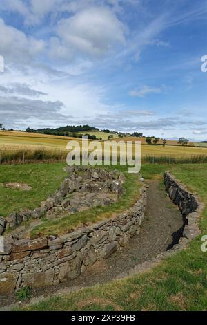 The remains of the Iron age Souterrain of the Ardestie Earth House ...