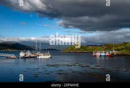Ruin Of Castle Moil In The Harbor Of Village Kyleakin At The Atlantic ...
