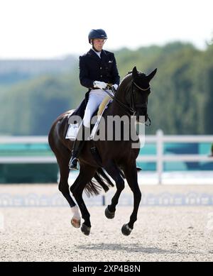 Finland's Henri Ruoste aboard Tiffanys Diamond during the Dressage Team ...