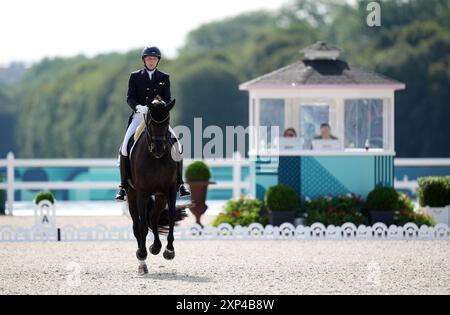 Finland's Henri Ruoste aboard Tiffanys Diamond during the Dressage Team ...