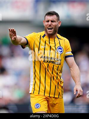 Brighton and Hove Albion's James Milner during the Premier League match ...