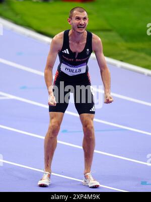 Great Britain's George Mills in the Men's 5000 Metres heat 2 on day ...