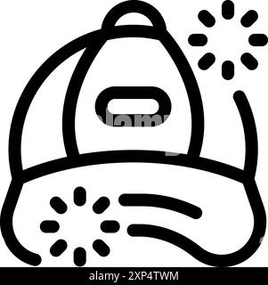 Cartoon baseball cap with a spinning propeller on top, representing fun ...