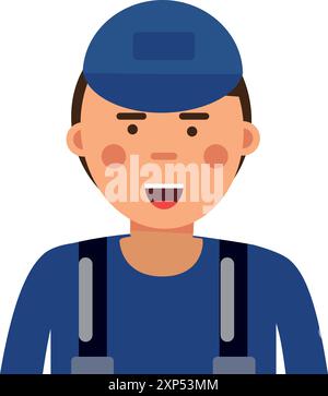 professional mechanic worker avatar character Stock Vector Image & Art ...
