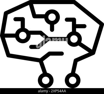 Processor with electronic circuits app icon. UI/UX interface. Microprocessor with microcircuits ...