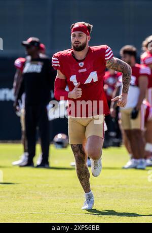 San Francisco 49ers' Ricky Pearsall and Brock Purdy before playing ...