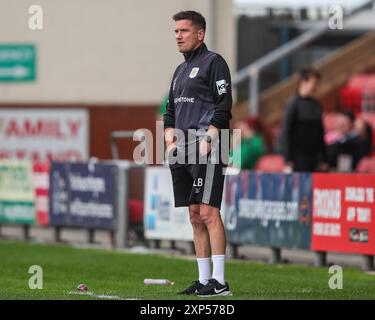 Crewe Alexandra manager Lee Bell before the Sky Bet League Two match at ...