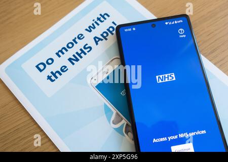 NHS app. Do more with the NHS app campaign Stock Photo - Alamy