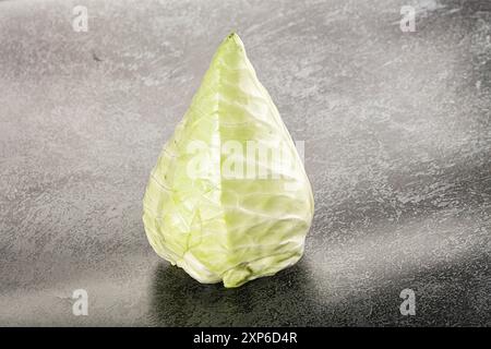 Cone sweetheart ripe green organic cabbage Stock Photo - Alamy