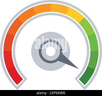 Color meter template. Round arrow gauge indicator Stock Vector Image ...
