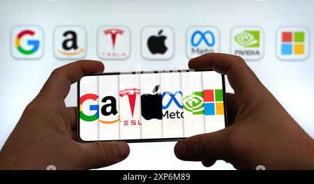 The Magnificent Seven of Big Tech Stock Photo - Alamy