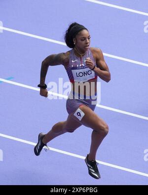 United States' Mckenzie Long competes in the women's 200 meters heats ...