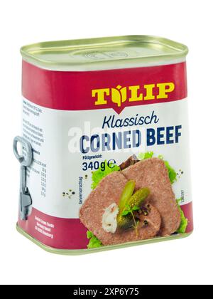 Hamburg, Germany - August 4 2024: German Corned Beef Tulip isolated on ...