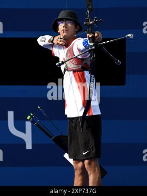 CHIRAULT Thomas of France Men's Individual Ranking Round Archery during ...