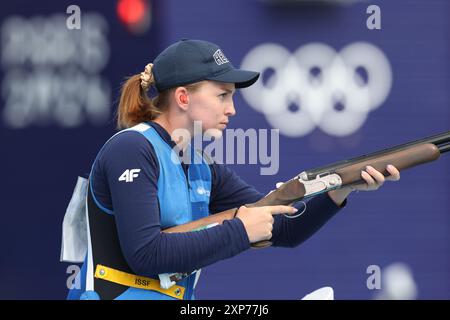Chateauroux, France. 4th Aug, 2024. Athletes compete during the 25m ...