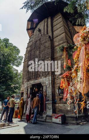 July25th2024, Himachal Pradesh, India. haurasi Temple complex with ...