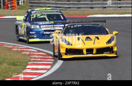 Driver Tim Snowden (number 70) during Track Day at Brands Hatch Circuit ...