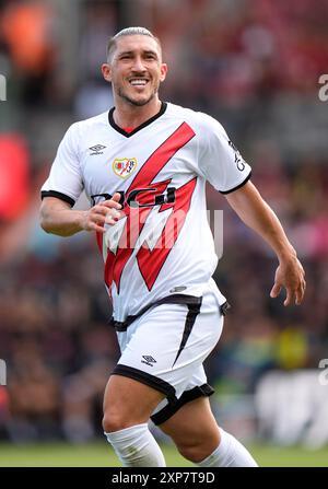 Alfonso Espino of Rayo Vallecano during the Spanish championship La ...