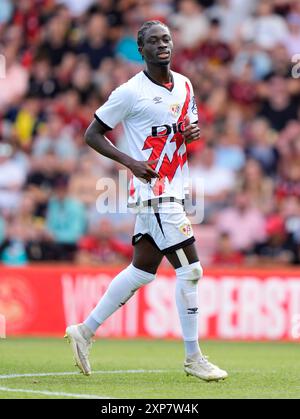 Rayo Vallecano's Abdul Mumin during the pre-season friendly match at ...