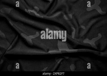 Camouflage pattern. Trendy dark gray camouflage fabric. Military ...