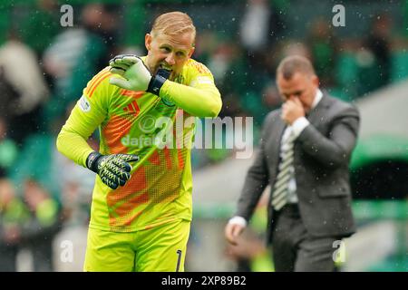 Celtic goalkeeper Kasper Schmeichel after the William Hill Premiership ...