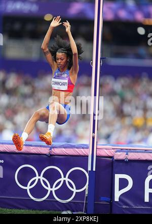 Vashti Cunningham competes in the women's high jump finals during the U ...