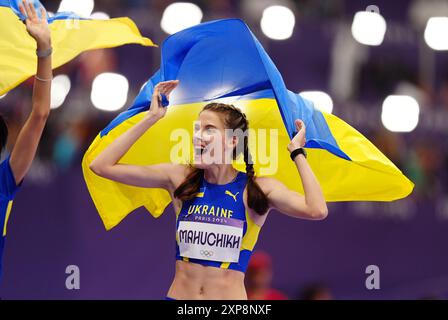 PARIS, FRANCE - 4 AUGUST, 2024: MAHUCHIKH Yaroslava, Women's High Jump ...