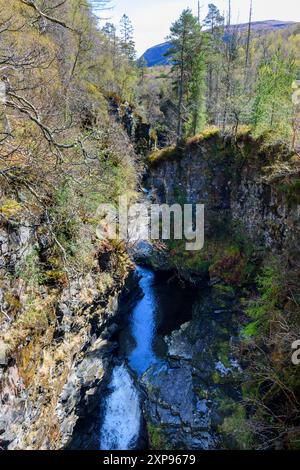 The Corrieshalloch Gorge on the Abhainn Droma river, near Ullapool ...