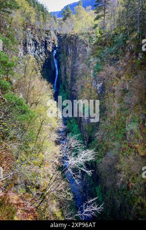 The Corrieshalloch Gorge on the Abhainn Droma river, near Ullapool ...