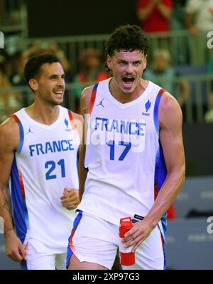 Jules Rambaut of France celebrates, 3x3 Basketball, Men's Semifinal ...