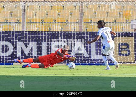 Zion Suzuki of Parma Calcio saves during the Serie A football match ...