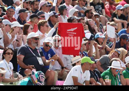 Chateauroux, France. 4th Aug, 2024. Athletes compete during the 25m ...